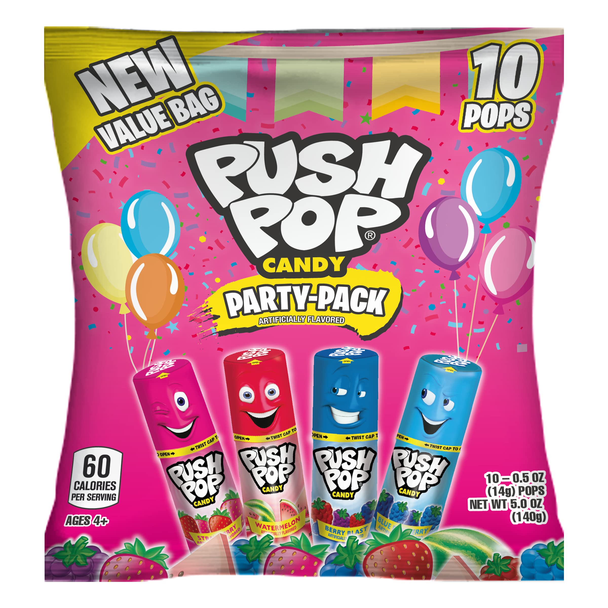 Mua Push Pop Halloween Candy - Individually Wrapped Bulk Lollipops - 10 ...