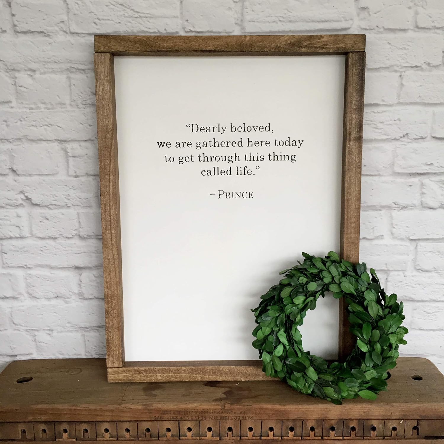 Amazon.com: Prince Sign Quote Dearly Beloved We are Gathered here Today ...