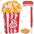Amazon.com: 3D Popcorn Pinata Carnival Movie Night Pinata Red White ...