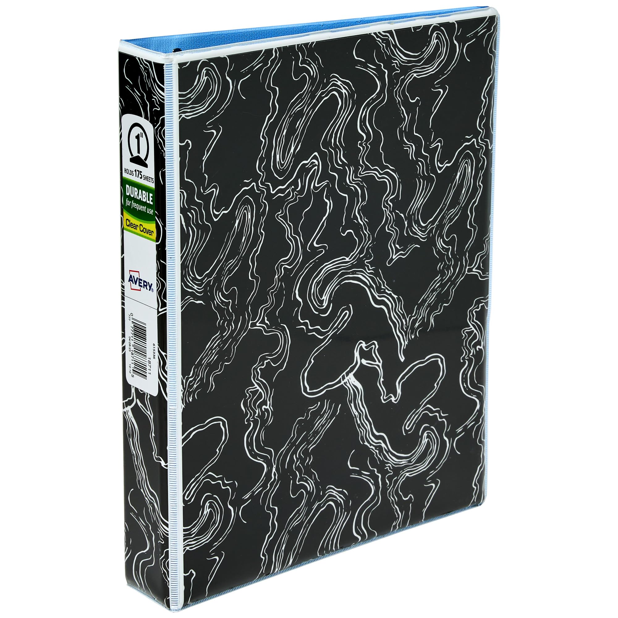 Avery Mini Binders, 5.5" x 8.5", 1 Inch Round Rings, Black and White ...