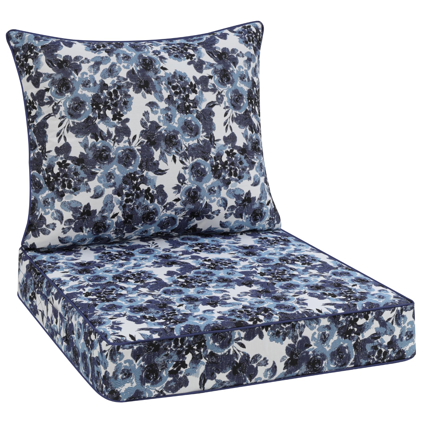 Favoyard Outdoor Seat Cushion 24 x 24 x 4 in Waterproof Pattern Fade ...