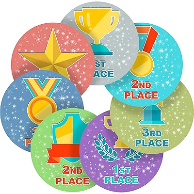 Buy Sports Day 1st 2nd 3rd Reward Sticker Labels, 70 Stickers @ 1" inch ...