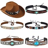 Amazon.com: Tideme 10 PCS Cowboy Hat Bands - Bands Ethnic Western Hat ...