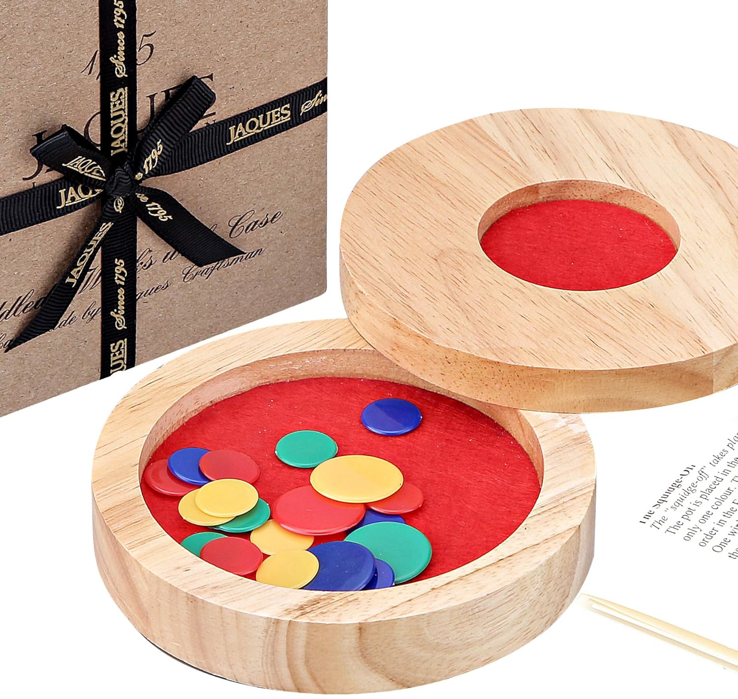 Jaques of London Tiddlywinks - Tiddledy Travel Pieces with Wooden ...