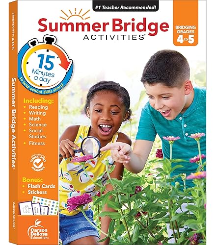 Summer Bridge Activities 4th to 5th Grade Workbooks All Subjects ...