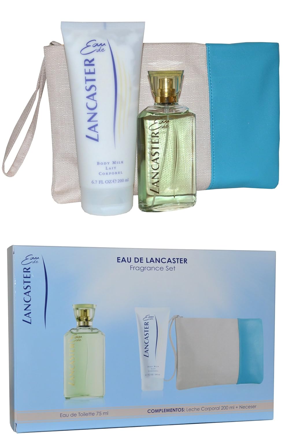 Lancaster Eau De Lancaster Body Milk, Perfume and Bag - 1 Pack: Amazon ...