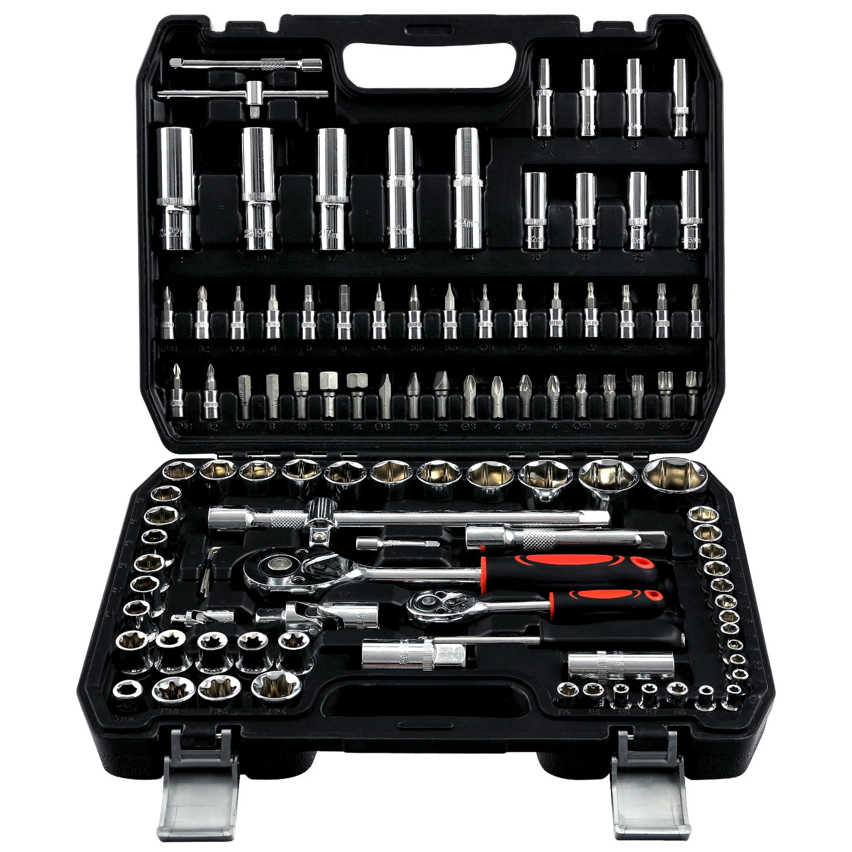 Mua Mechanics Tools Kit and Socket Set, 108-Piece Socket Wrench Set, 1/ ...