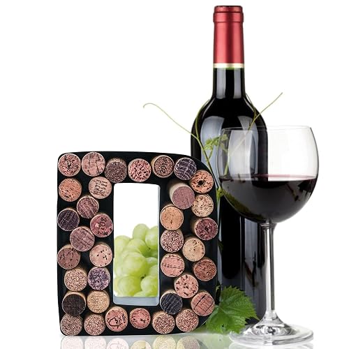 Made Easy Kit Metal Letter Wine Cork Keepsake Saver & Holder Monogram w ...