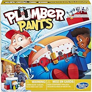Amazon.com: Hasbro Gaming Plumber Pants Game for Kids Ages 4 & Up ...