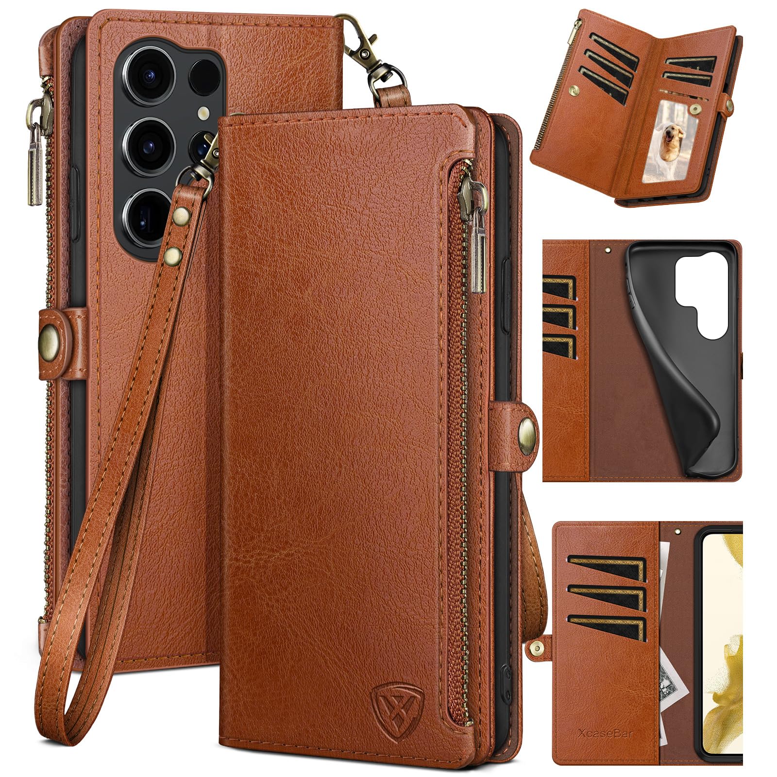 XcaseBar Compatible with Samsung Galaxy S25 Ultra Wallet case with ...