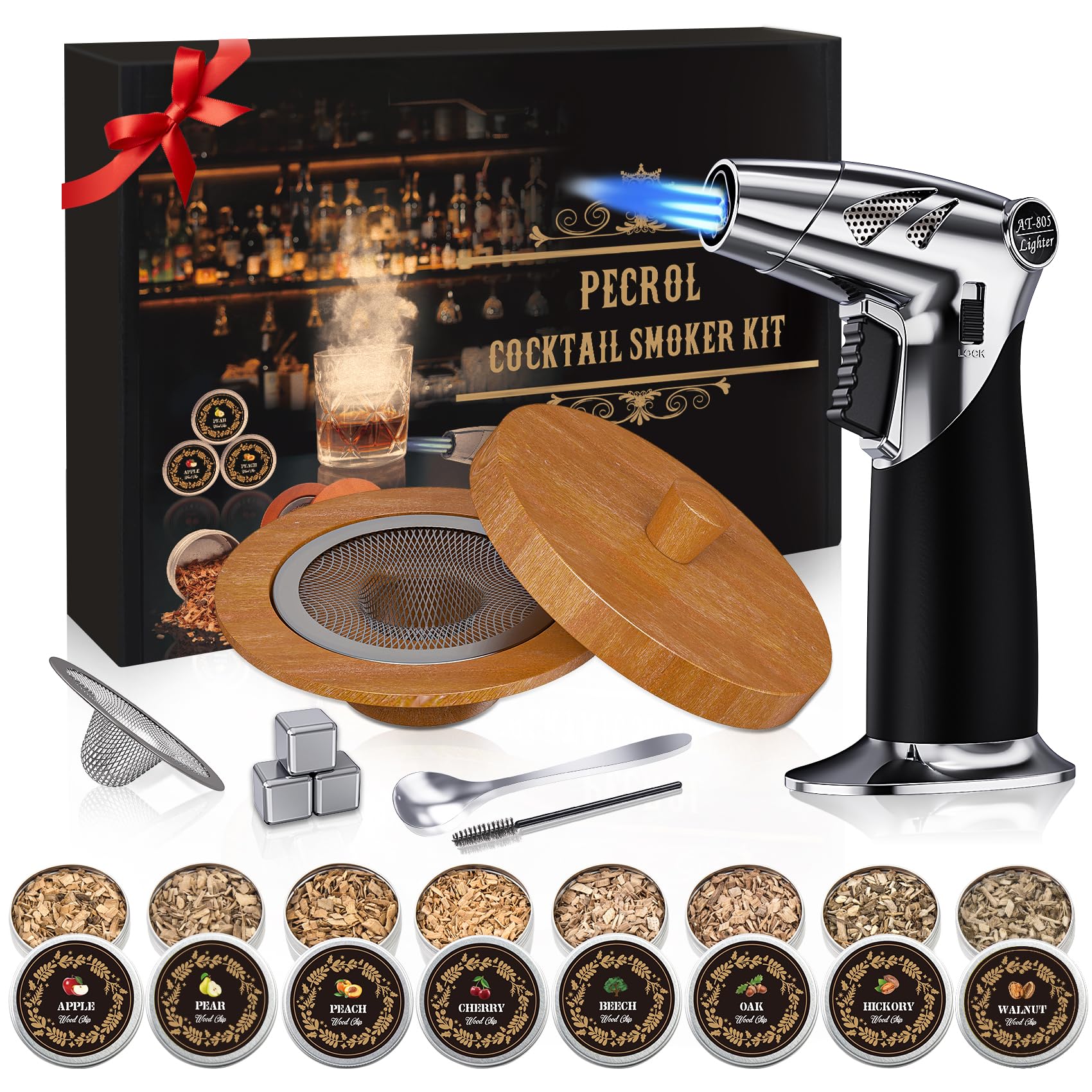 Cocktail Smoker Kit with Torch Old Fashioned Smoker Kit Whiskey Smoker ...