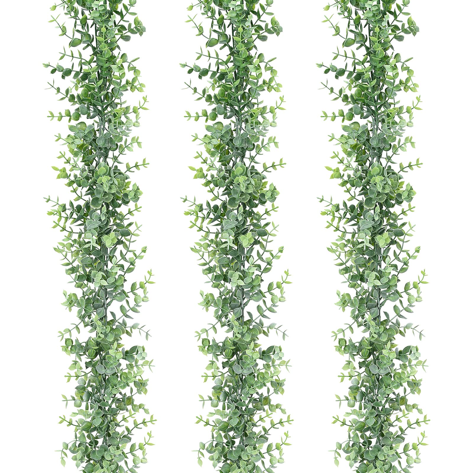 Dolicer 3 Pack Artificial Eucalyptus Garland, 6Ft/Pcs Greenery Garland ...