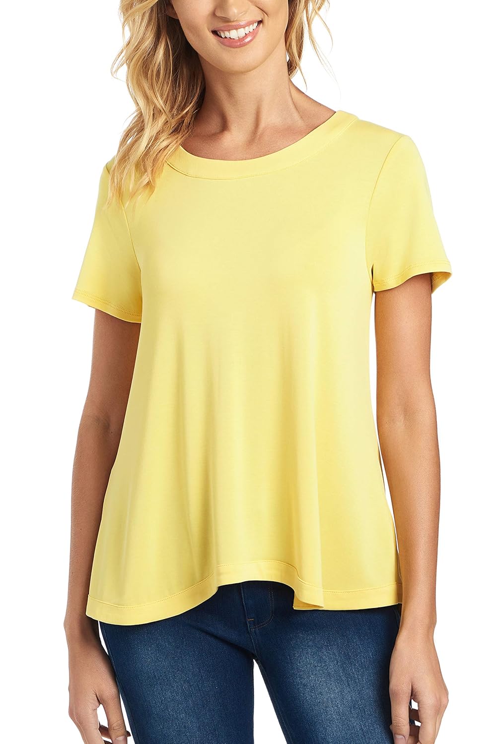 Buy Cupio Womens Apparel Super Soft Basic Short Sleeve Tee with ...
