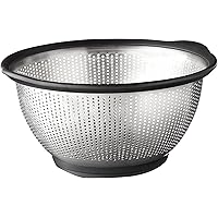 Amazon.com: KitchenAid Gourmet Stainless Steel Colander, 5-Quart, Black ...