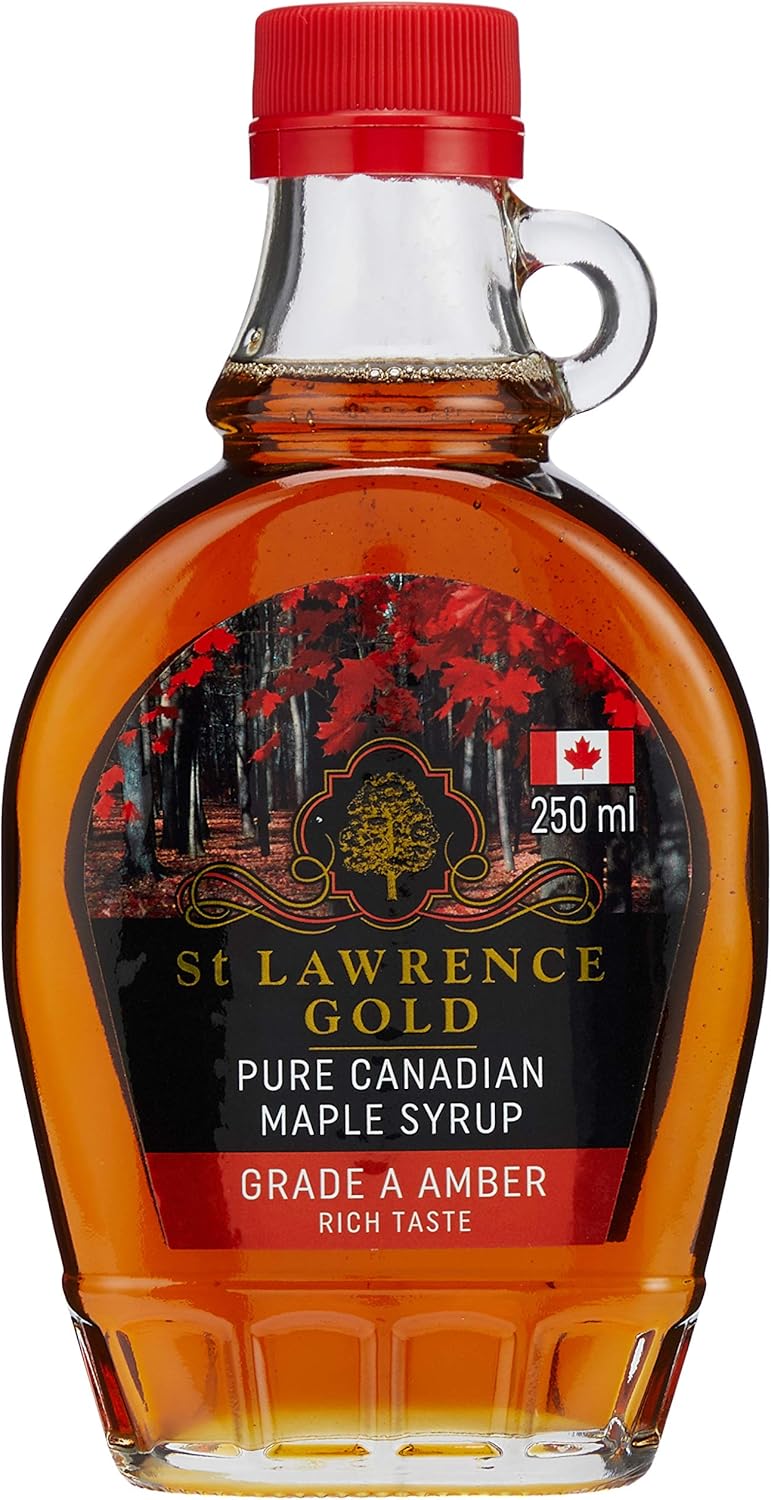 St Lawrence Gold Pure Canadian Amber Maple Syrup, 250 ml: Amazon.co.uk ...