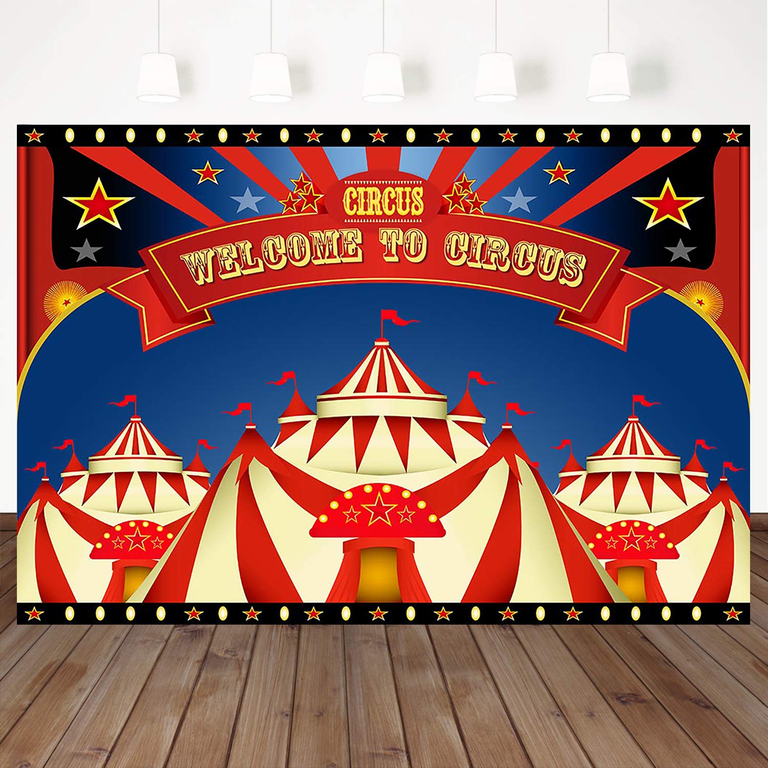 Mocsicka Circus Backdrop Red Curtain Magic Circus Stage Photography ...