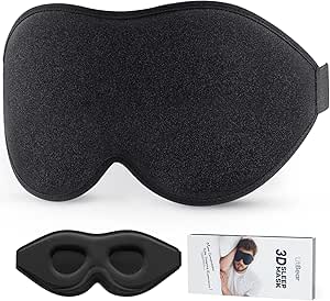 Amazon.com: LitBear Eye Mask for Sleeping, Sleep Masks for Women Men ...