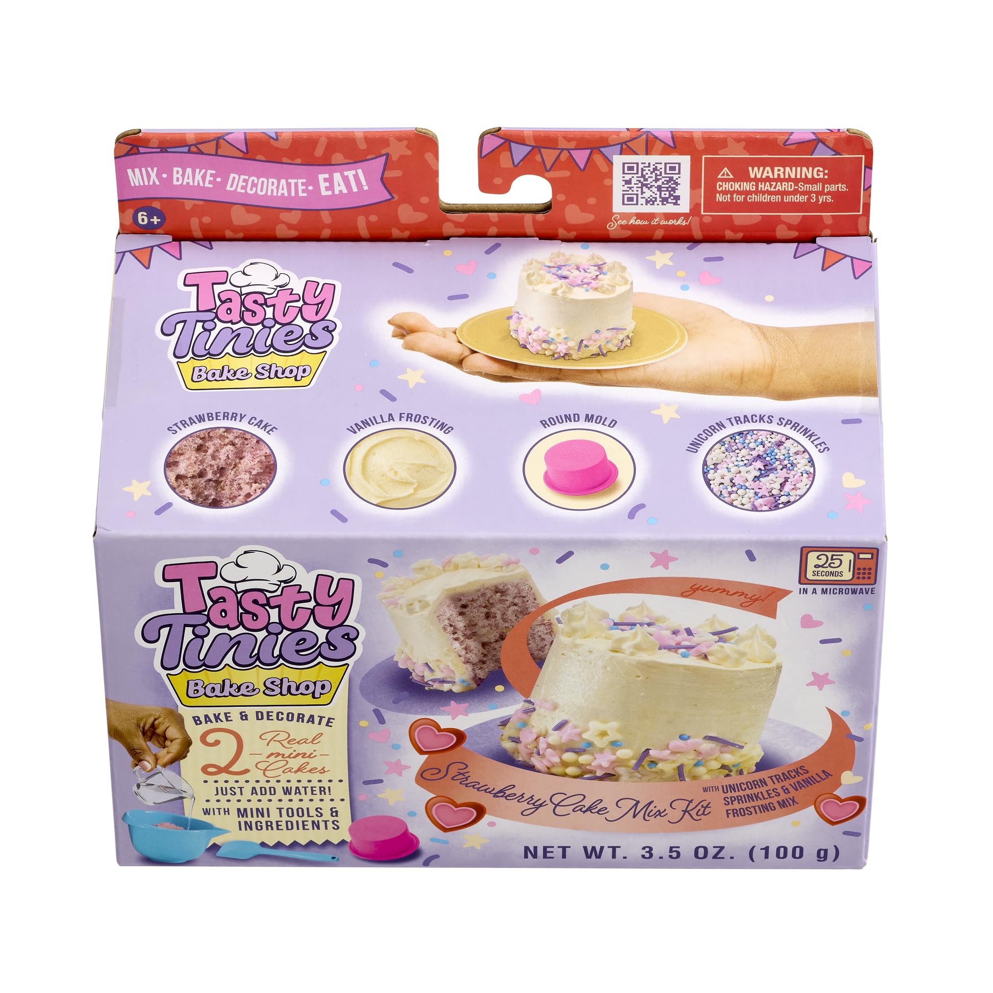 Goliath Tasty Tinies Bake Shop Strawberry Cake Mix Kit with Unicorn ...