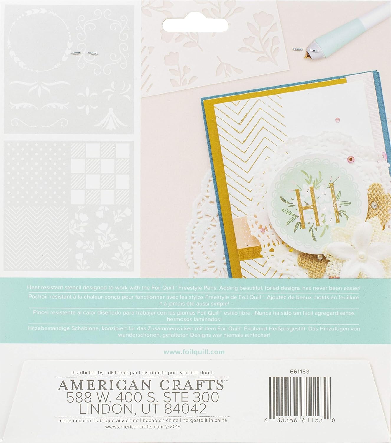 FOIL QUILL Stencil Patterns – BigaMart