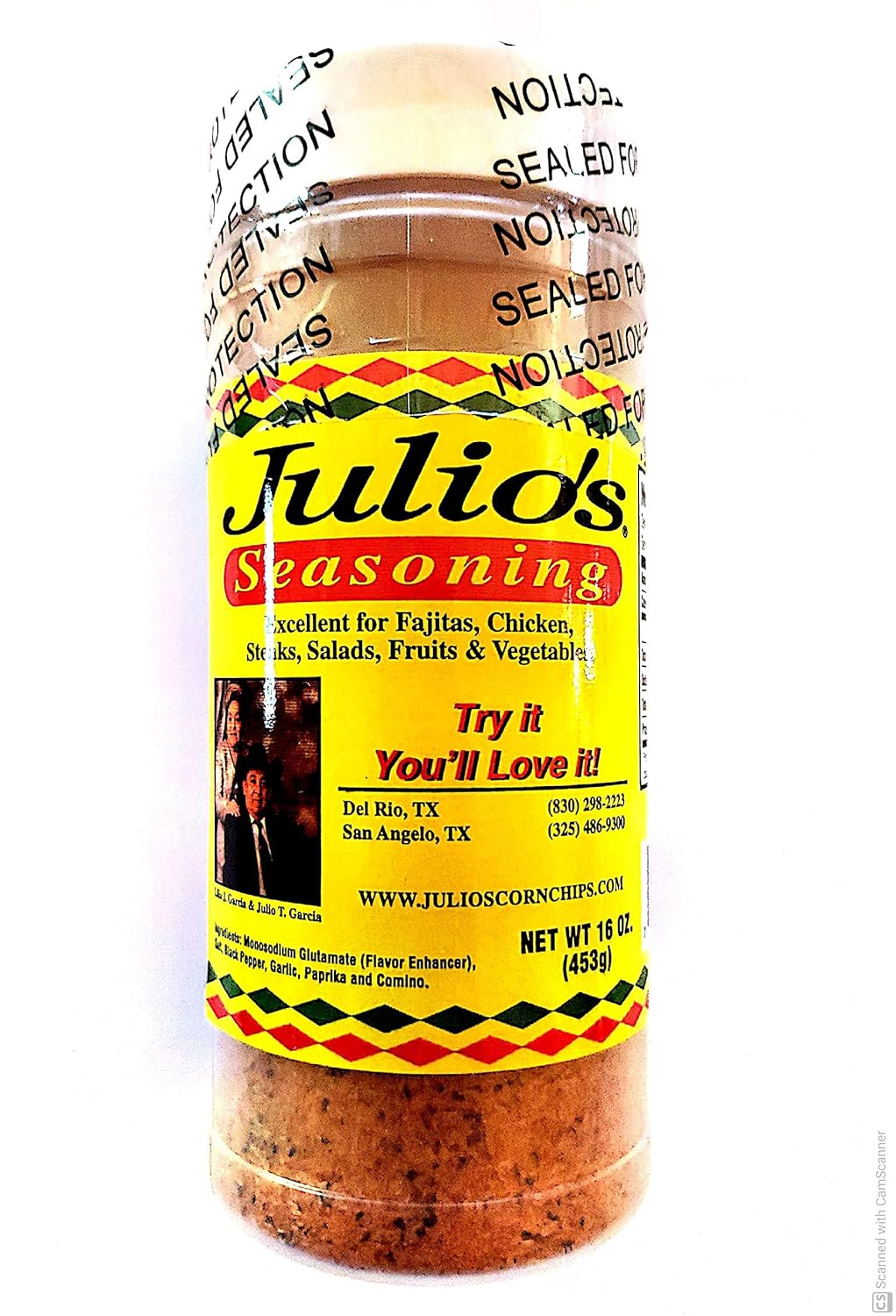 Amazon.com : Julio's Seasoning 16 oz (pack of 1)-Texas' Favorite ...