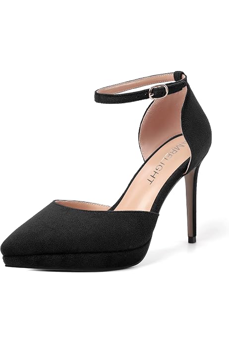 Close Round Toe Platform Heels