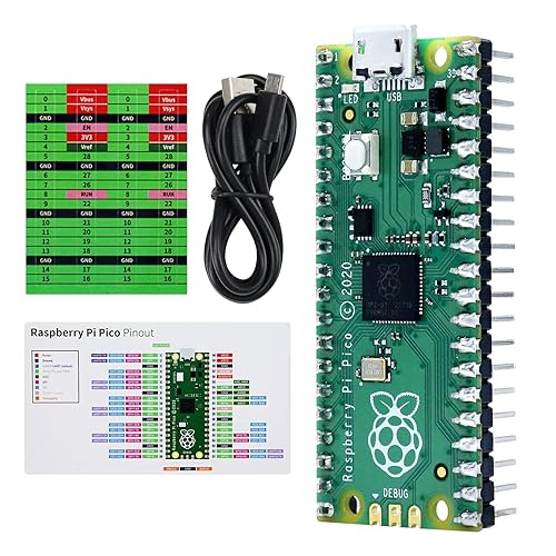 Freenove Raspberry Pi Pico Board Pre Soldered Header Dual Core Arm Cortex M0 Microcontroller