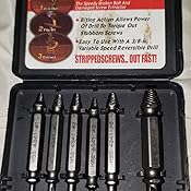 Damaged Screw Remover Set 6 Pcs Easy Out Stripped Screw and Damaged ...
