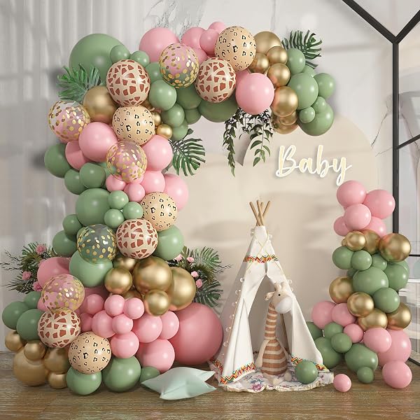 Safari Jungle Animal Birthday Table Decor SHADOAMP 8pcs Hippo Honeycomb ...