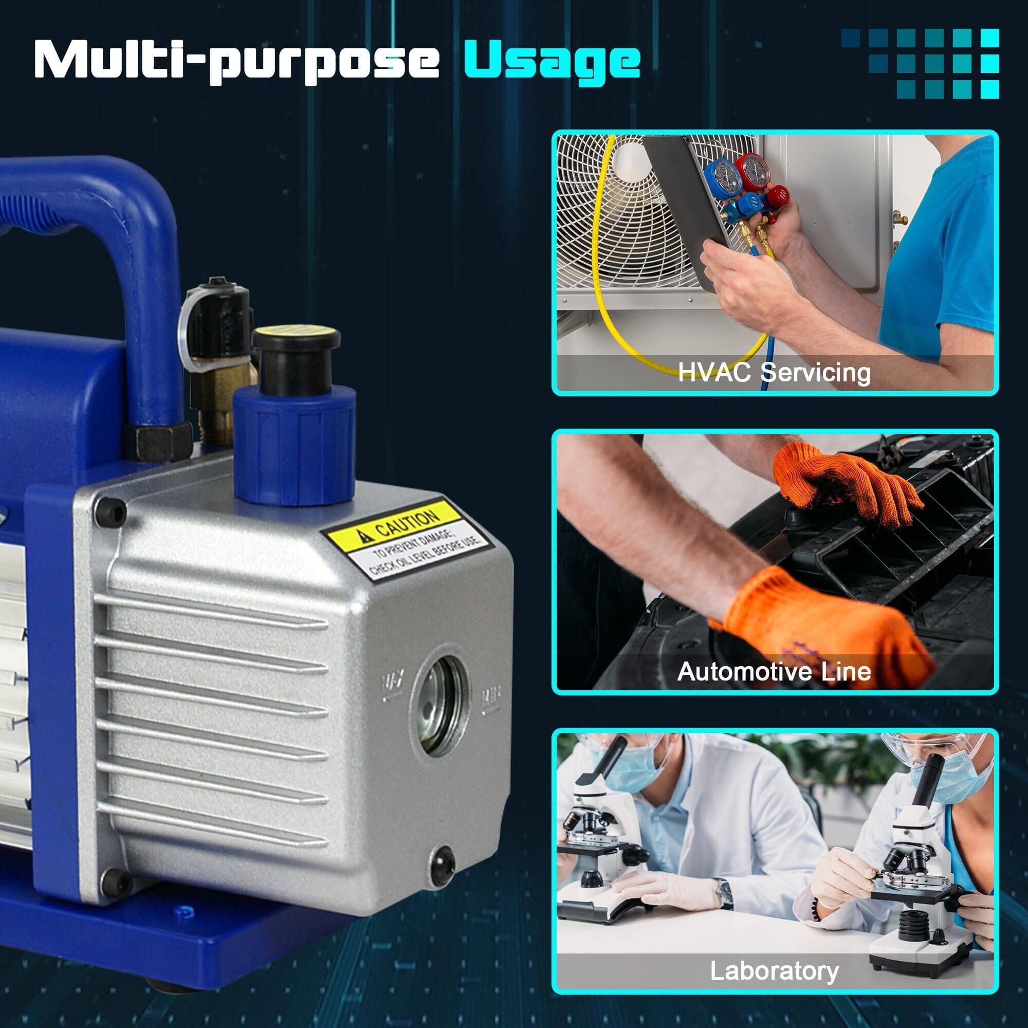 Mua 3.5CFM Single-Stage 5 Pa Rotary Vane Economy Vacuum Pump 3.5 CFM 1 ...