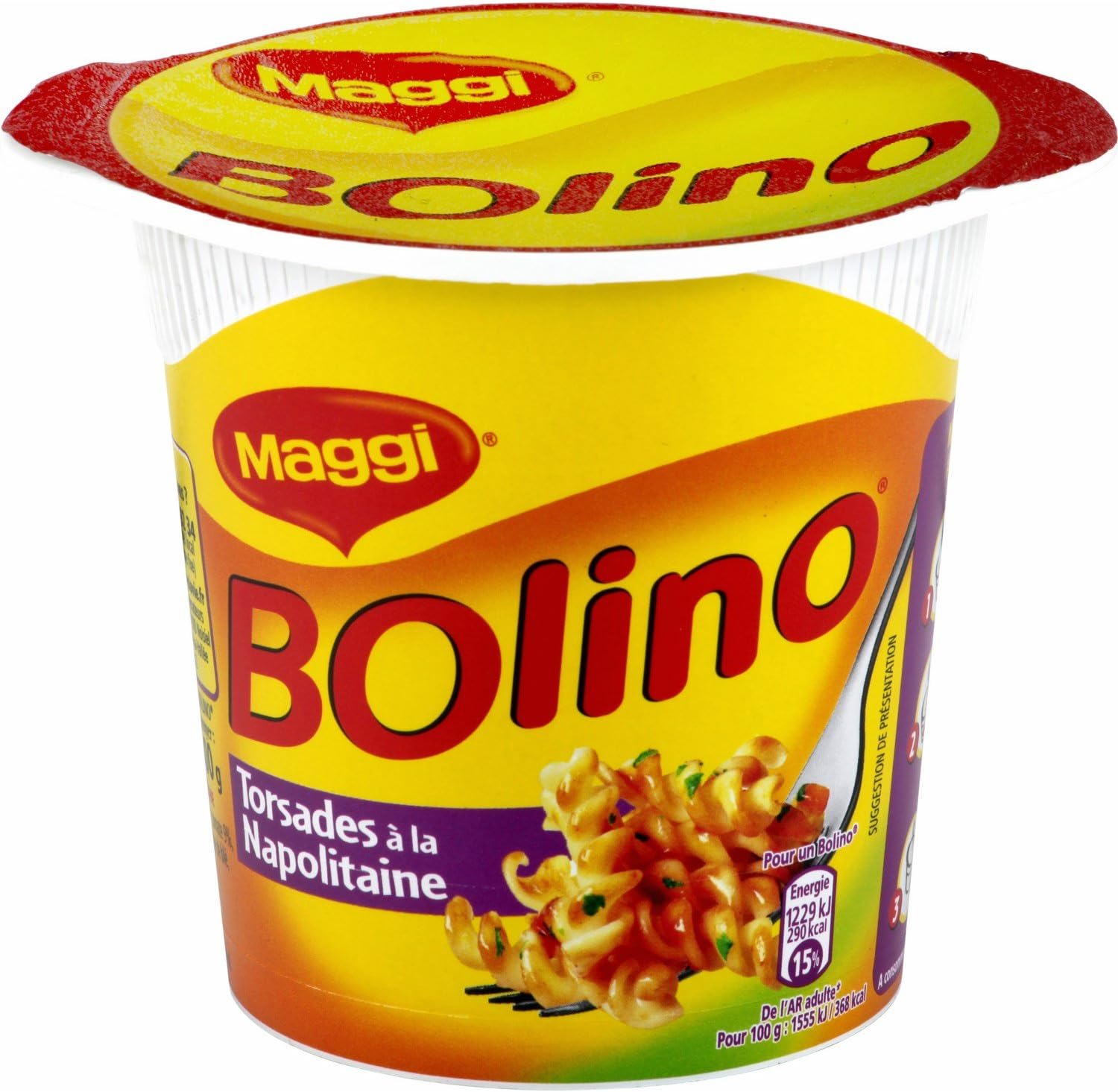 Maggi Bolino Torsades à la Napolitaine (1 Bol) - 79g: Amazon.fr: Epicerie