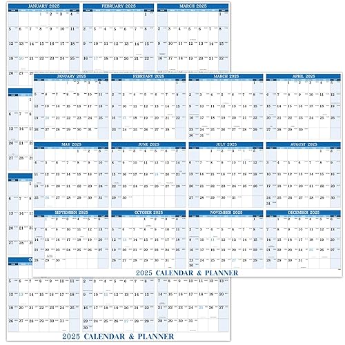 2025 Dry Erase Calendar - 2025 Yearly Wall Calendar, JAN 2025 - DEC ...