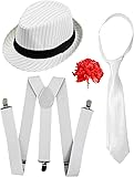Adult Mens 1920s Gangster Gangsta Bugsy Malone Great Gatsby Fancy Dress Costume Outfit (Medium ...