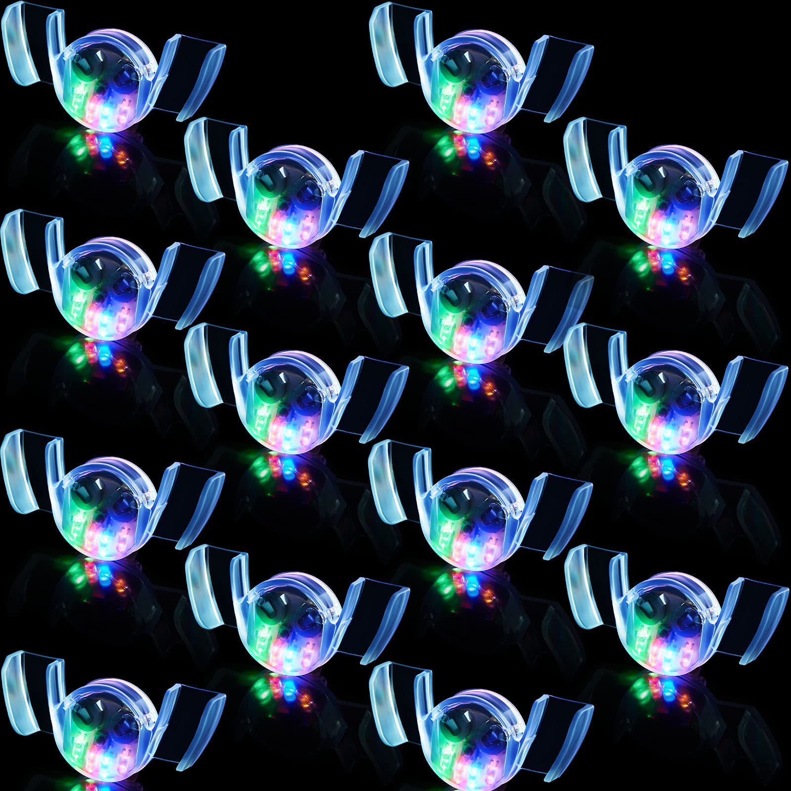 Civaner 16 Pieces LED Flashing Mouth Teeth Guard Light Up Teeth Glow in ...