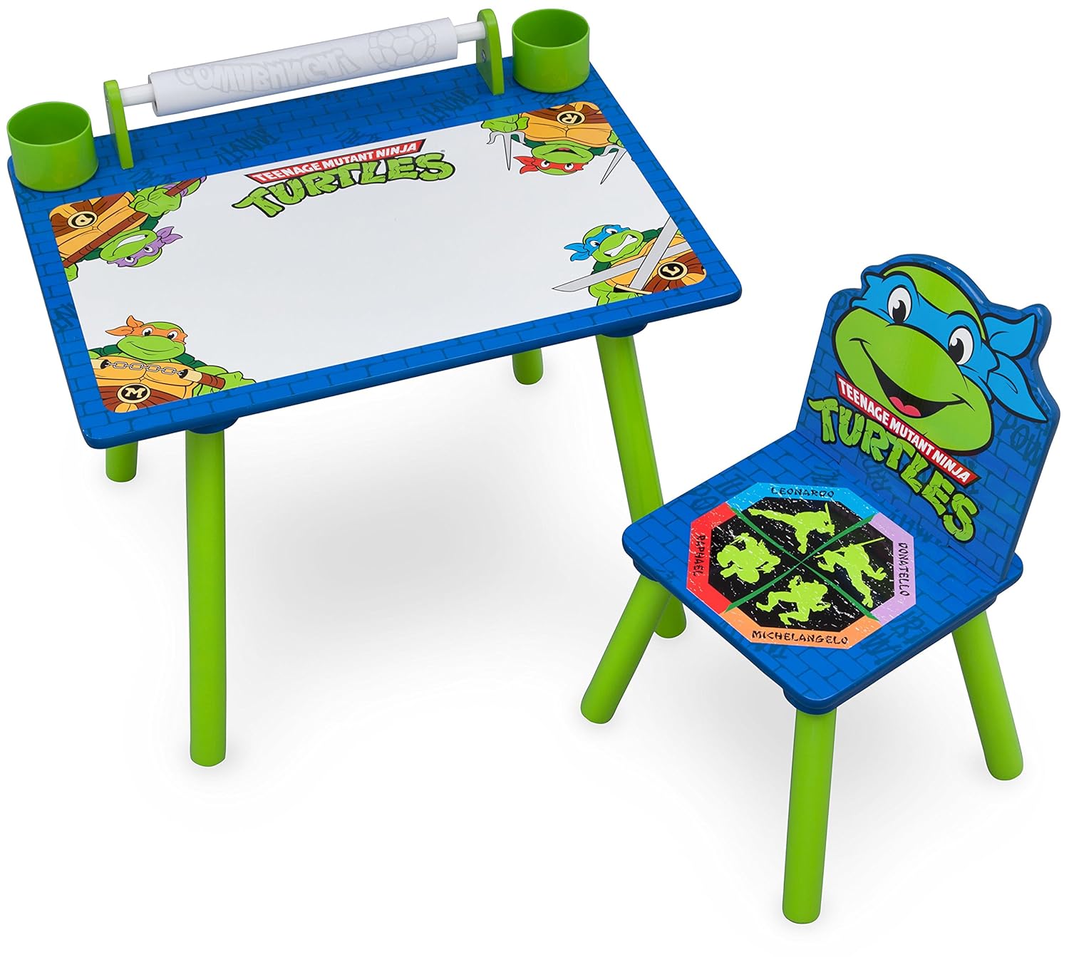 Delta Children Nickelodeon Teenage Mutant Ninja Turtles Art Desk with ...