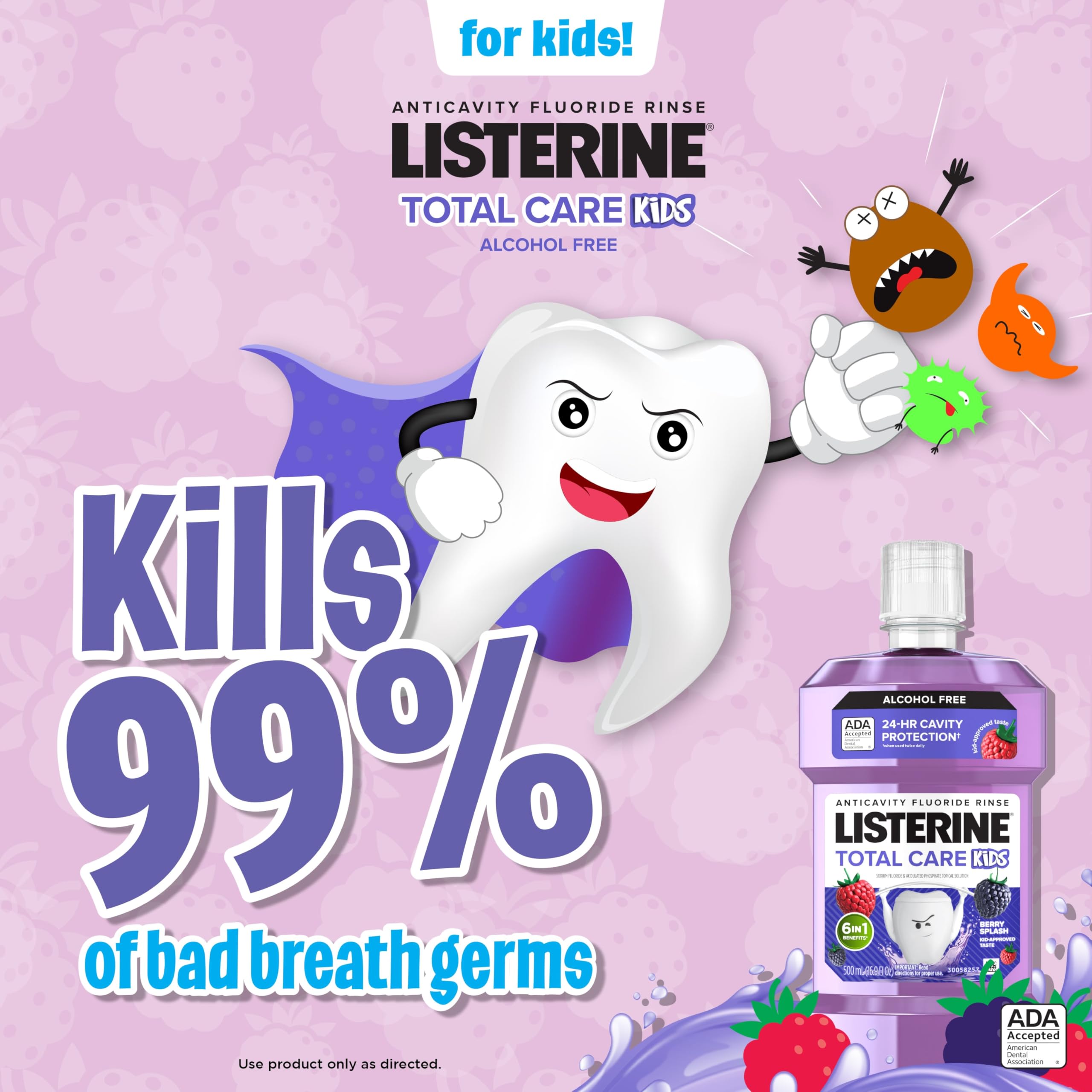 Mua Listerine Smart Rinse Kids Alcohol-Free Anticavity Fluoride ...