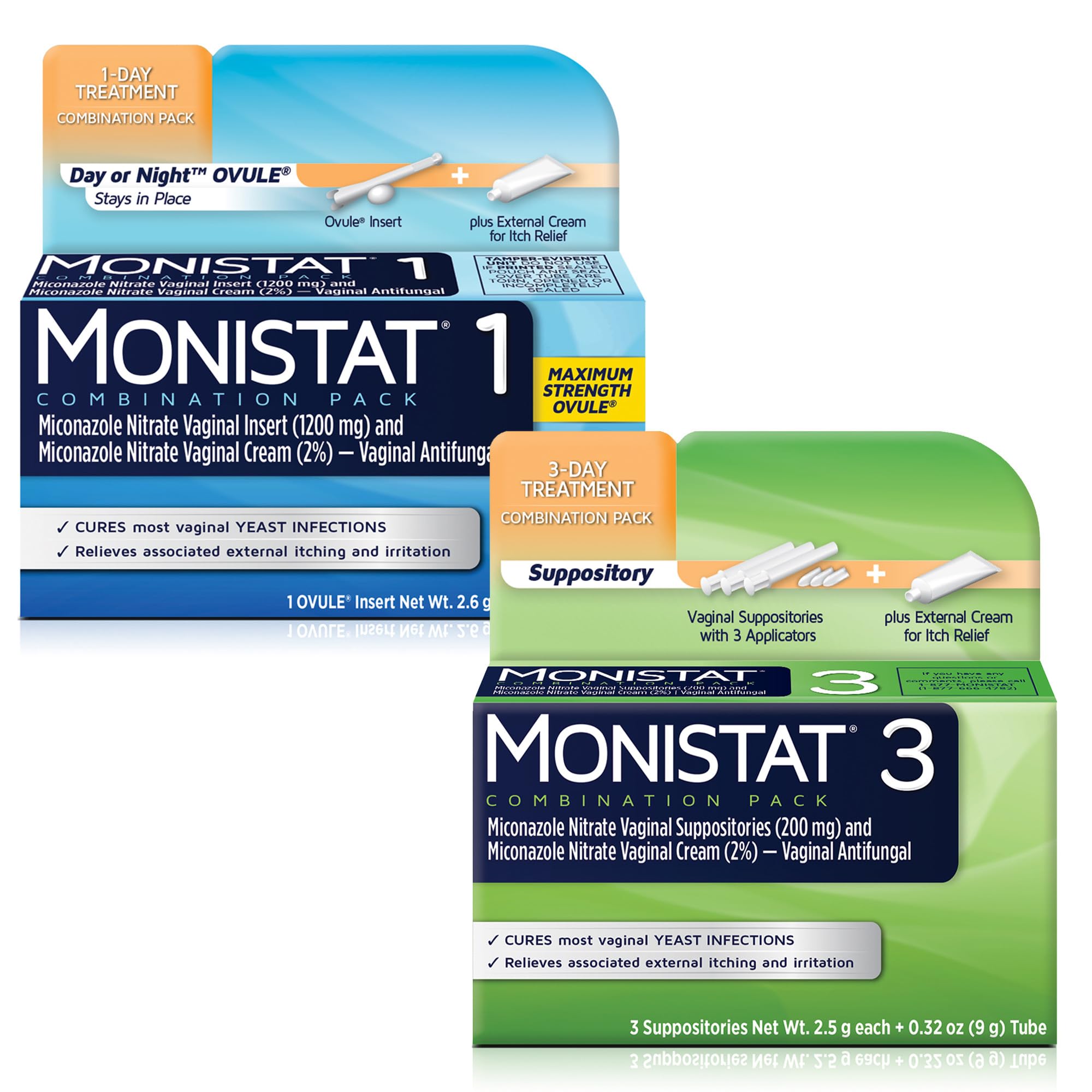 Mua Monistat 2 Pack (3-Day Suppository and 1 Day Ovule Combination Pack ...
