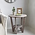 Amazon.com: COZAYH Rustic Farmhouse end Table with Storage Shelf, French Country Accent Side ...