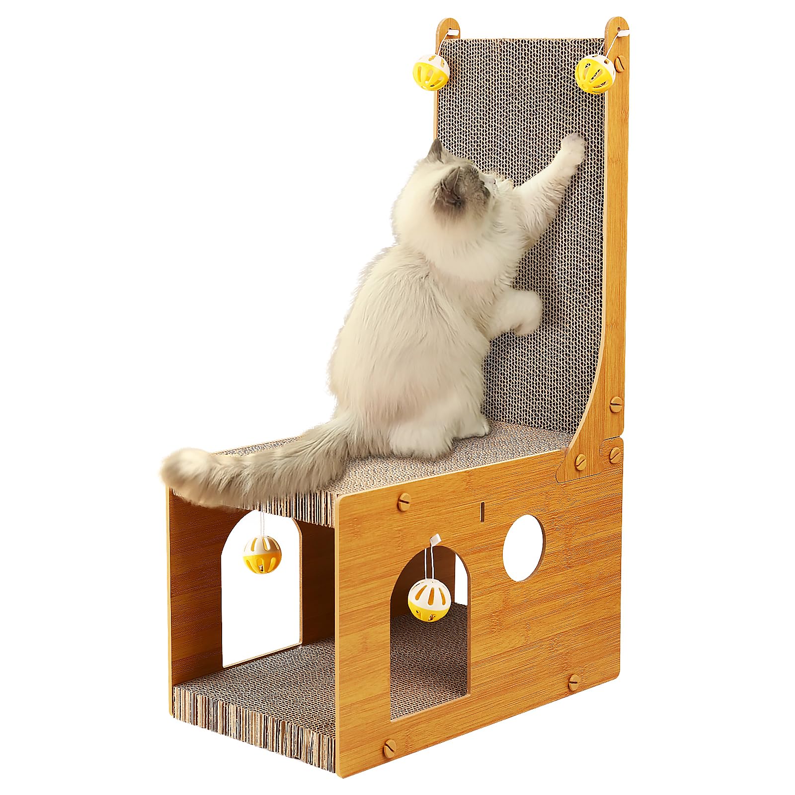 YEMOO ?Cat Scratcher, Cat Scratching Board, L Shaped Vertical Cat ...