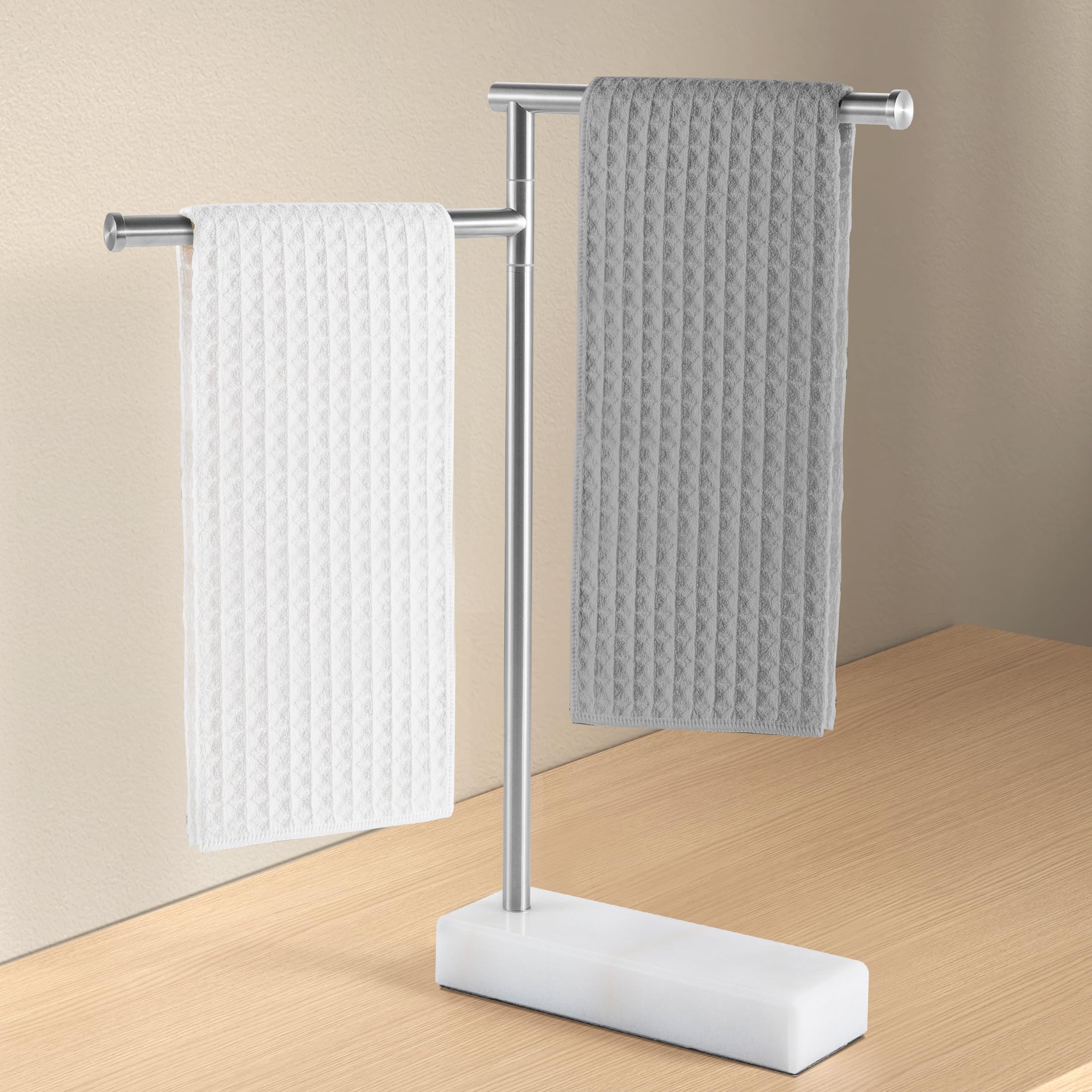 KES Countertop Towel Stand for Bathroom, Countertop Swivel Towel Rack ...