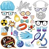 Amazon.com: Lide Road 25Pcs Scientist Photo Booth Props with Stick ...