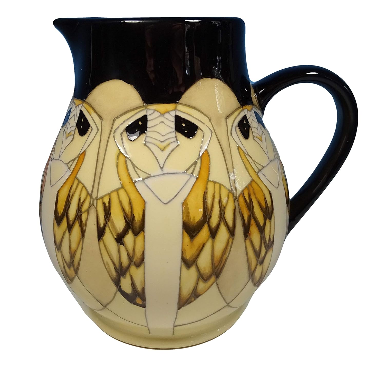 Moorcroft Tengu Owls by Vicky Lovatt Large JU1 5.5" Jug RRP £220 ...