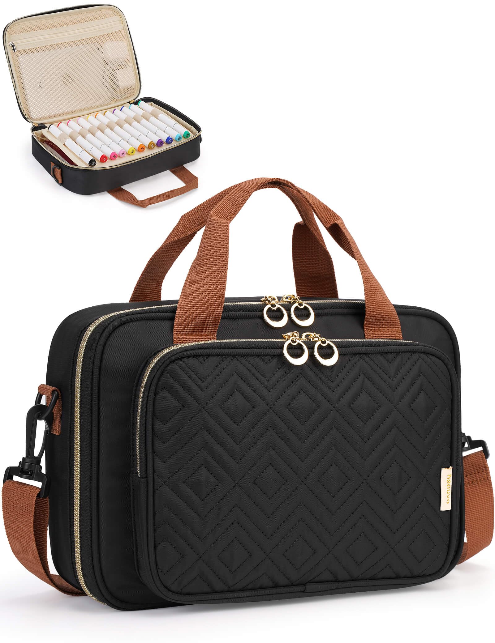 heouvo Bible Cover for Women/Large Bible Case/Book Carrying Case with Zipper Pocket/Detachable ...