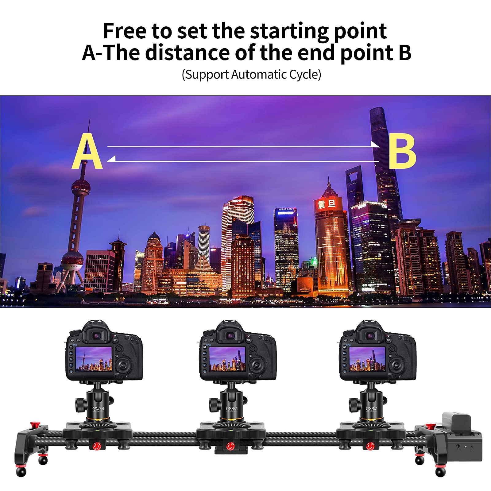 Mua GVM Motorized Camera Slider,31" Wireless Carbon Fiber Dolly Rail ...
