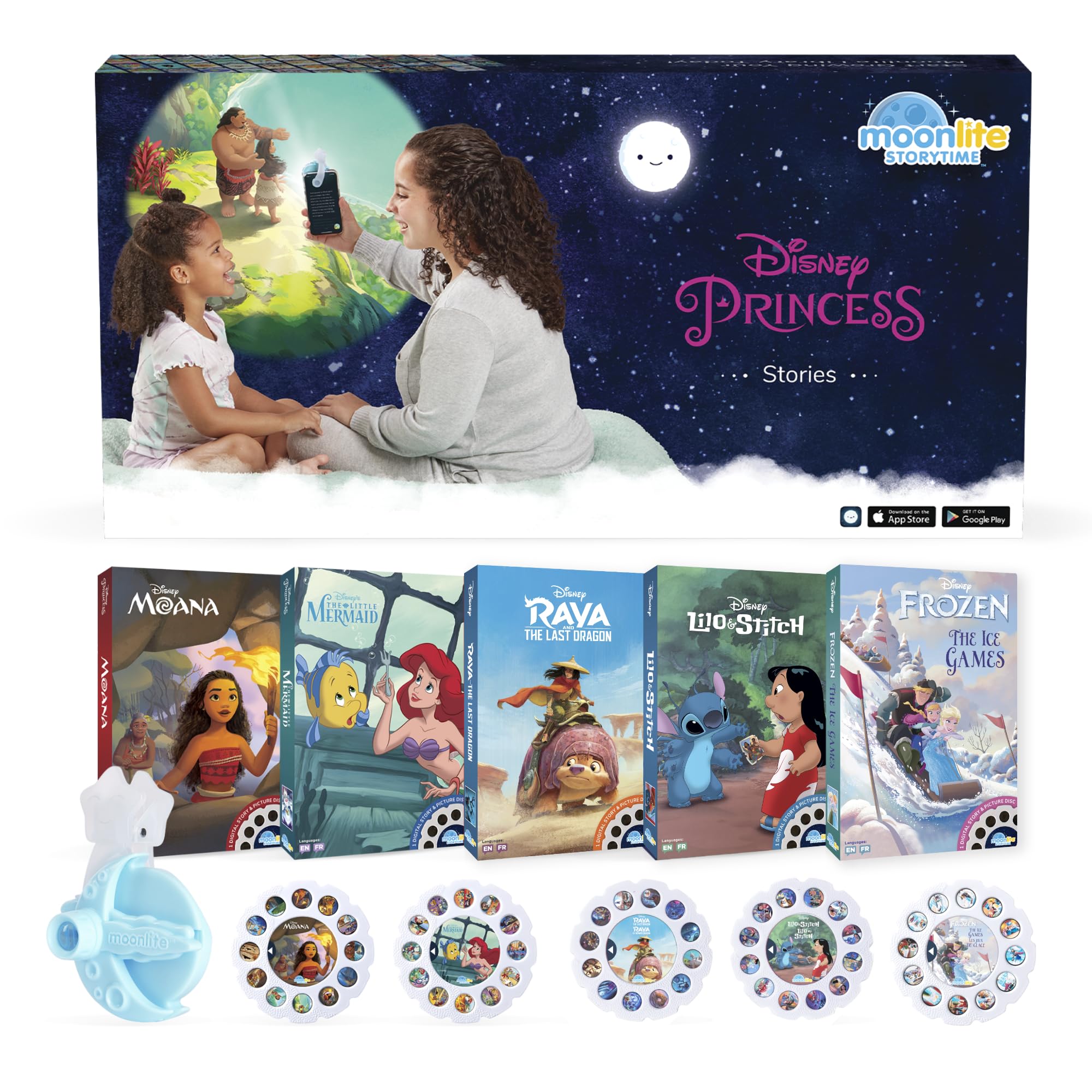 Mua Moonlite Mini Projector with 5 New Disney Princess Stories - A New ...