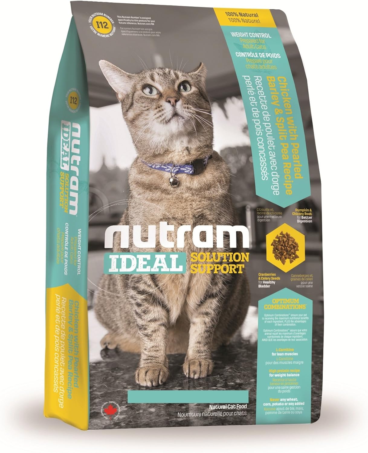 Nutram Complete Dry Weight Control Adult Cat Food Chicken Barley and ...