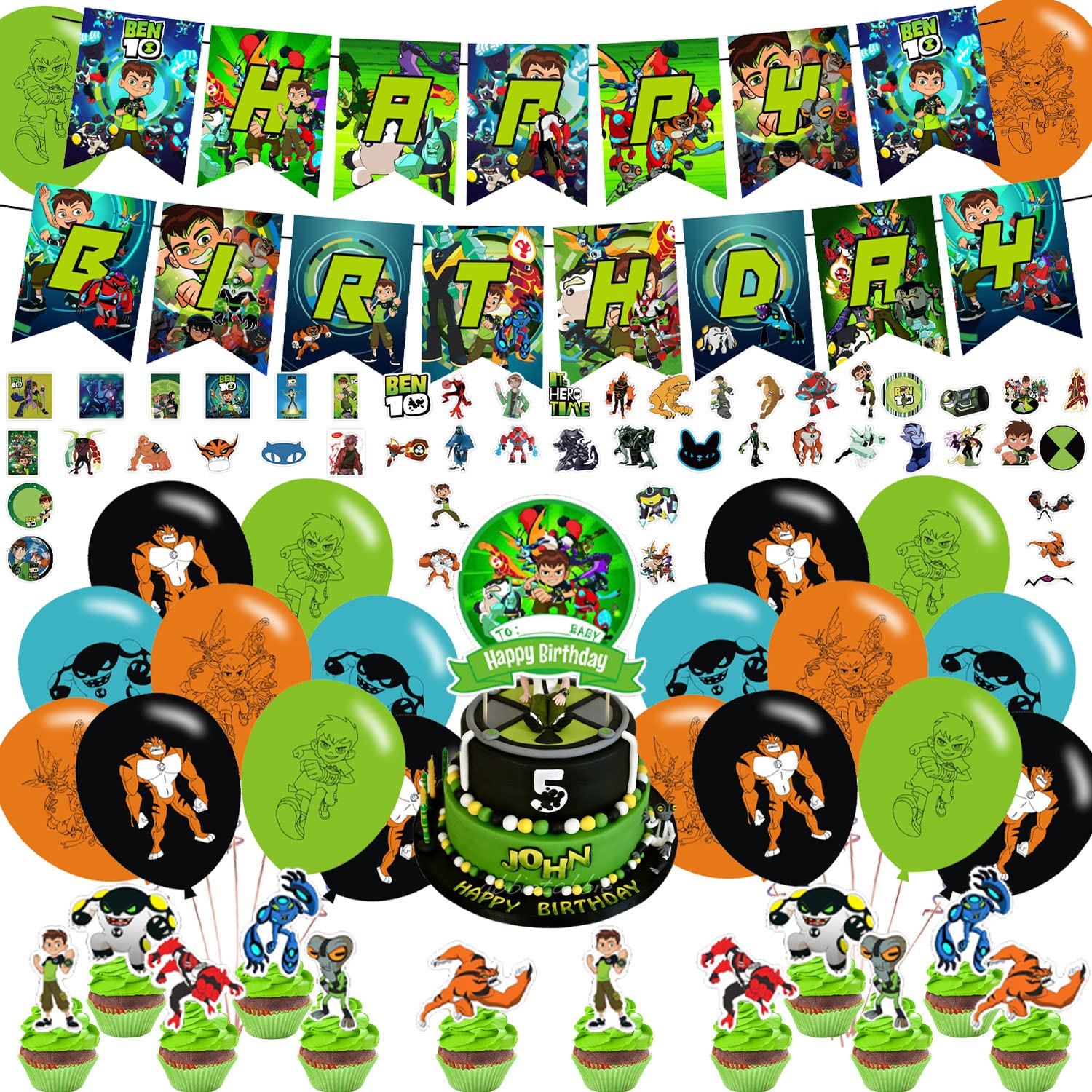 Mua Ben 10 Party Decorations,Birthday Party Supplies For Ben 10 Party ...