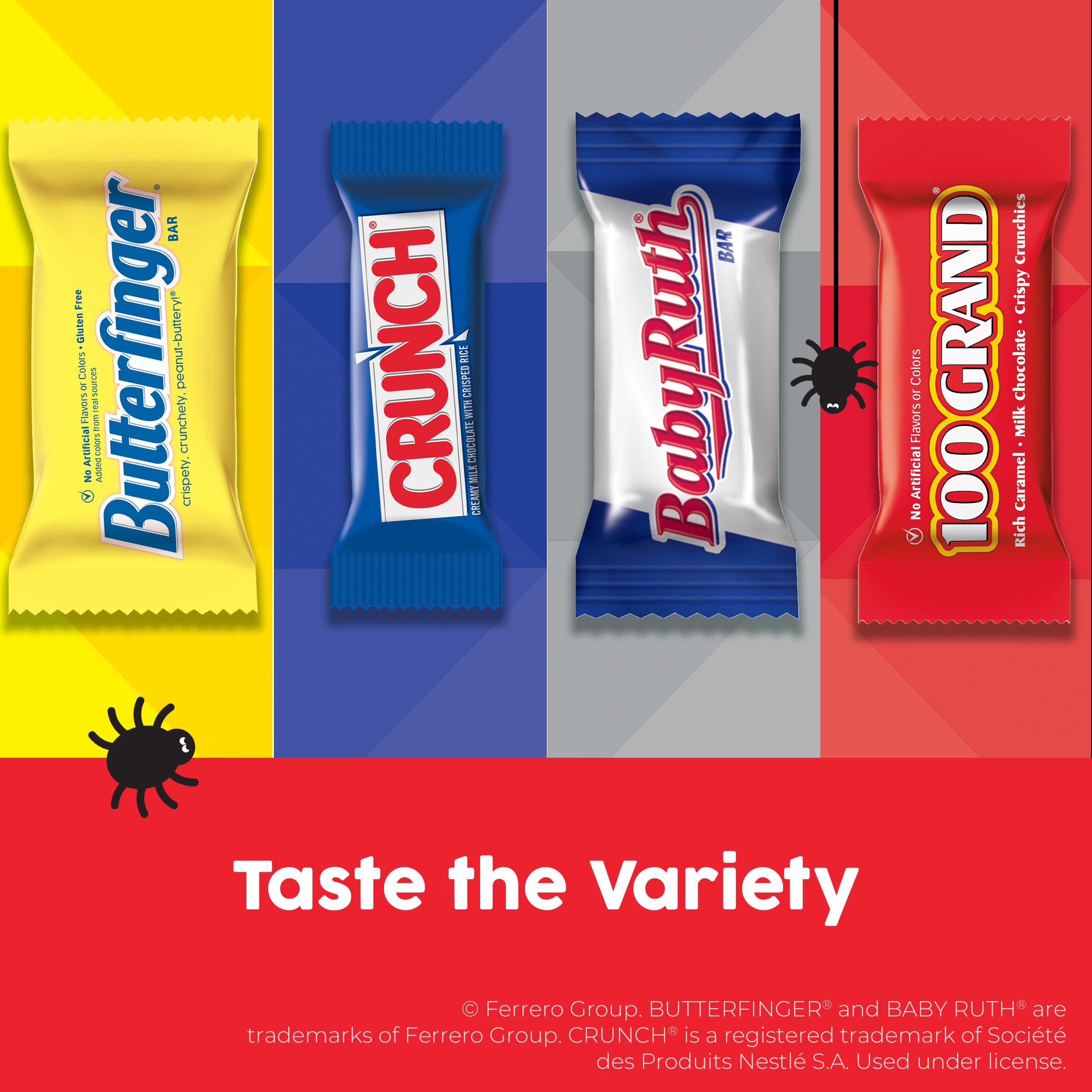 Mua Butterfinger, CRUNCH, Baby Ruth, 100 Grand Fun Size Assorted Candy ...