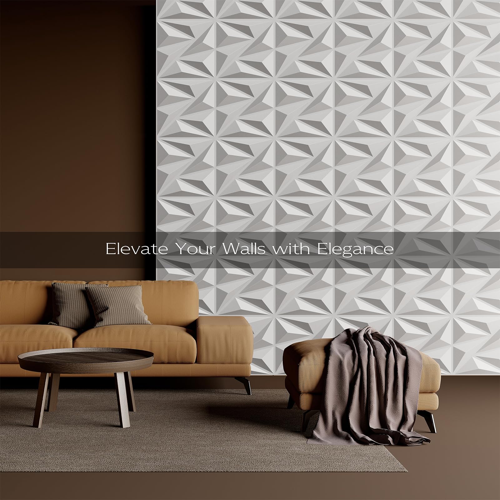 20 Pack 3D Wall Panels For Interior Wall Decor,PVC Textured Wall Panel ...