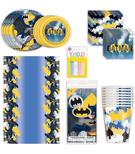 Batman Paper Plates