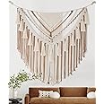 Amazon.com: Jakalin Large Macrame Wall Hanging 47" Wx 55" L Brown Macrame Wall Decor Boho Panels ...